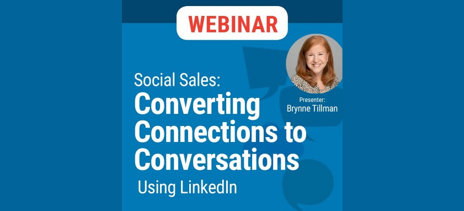 Social Sales Converting Connections To Conversations Using Linkedin